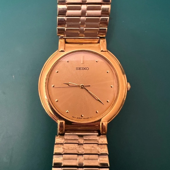 Seiko | Accessories | Seiko Gold Dress Watch V71761 | Poshmark